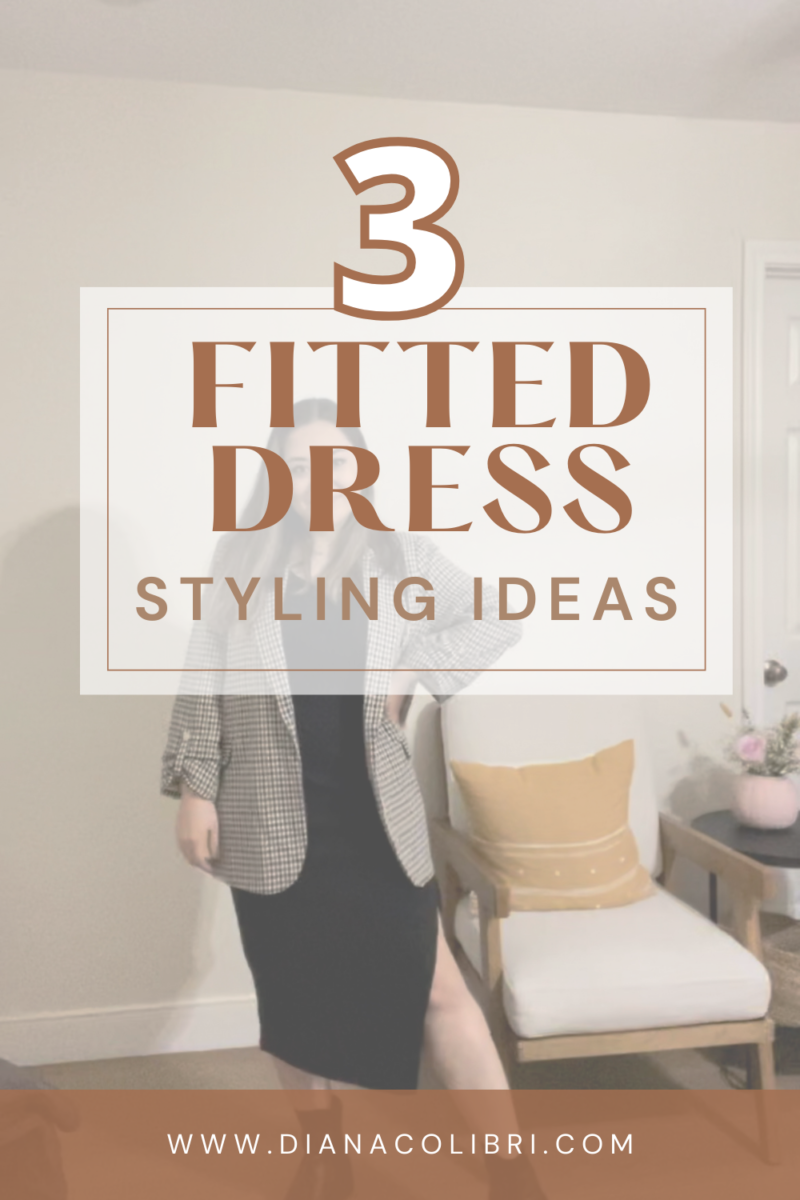 3 Fitted Dress Outfit Ideas for Fall - Diana Colibri