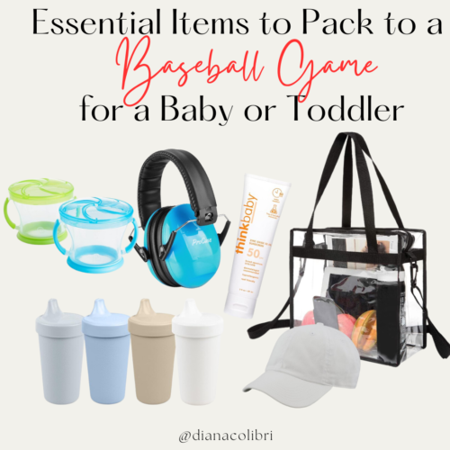 What to Bring to a Baseball Game With a Baby - Diana Colibri