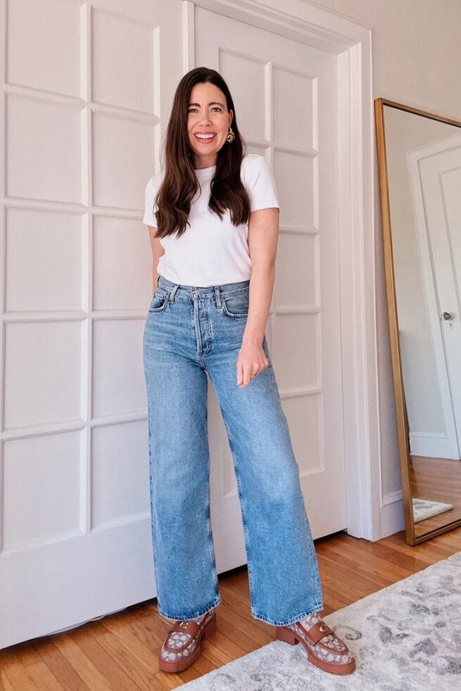 The Best Shoes to Wear with Wide Leg Jeans for a Perfectly Balanced ...